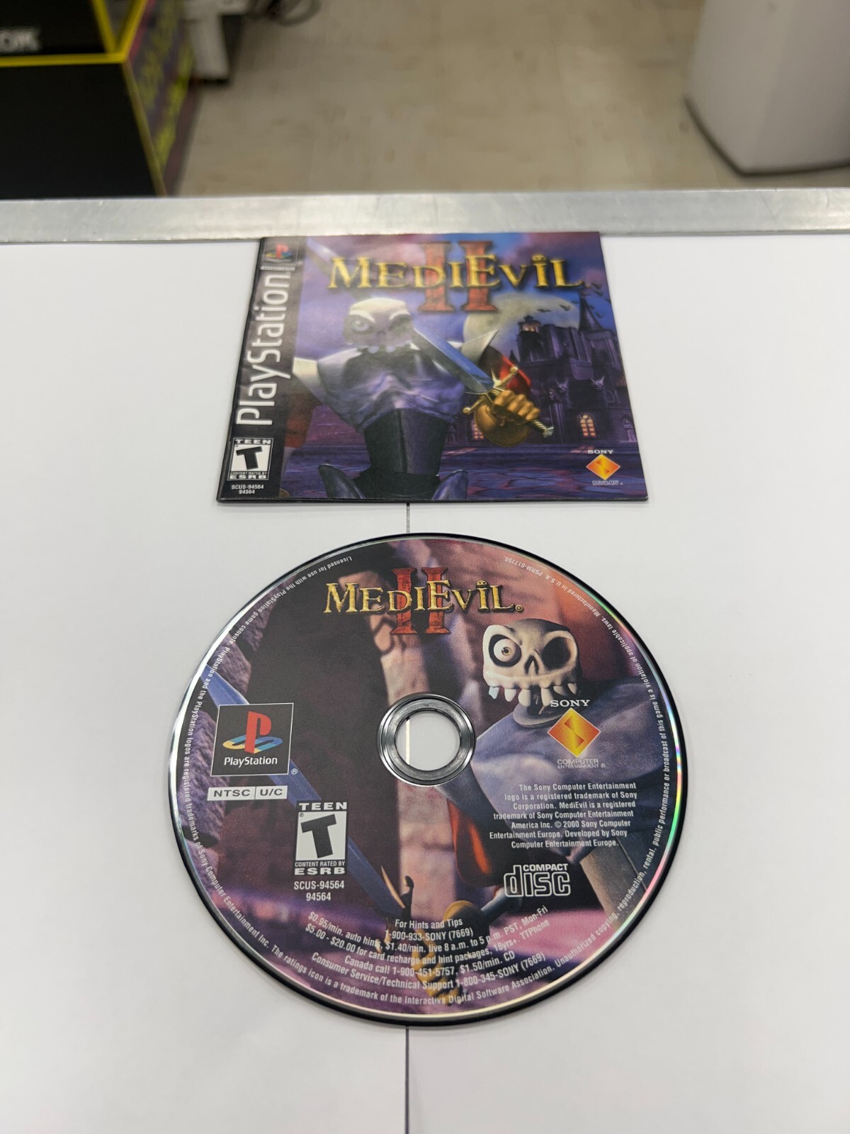 MediEvil II (Sony PlayStation 1, 2000) disk w/manual untested ...