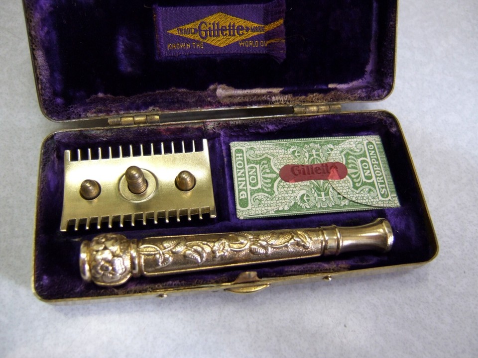 Gillette ABC American Button Co. Pocket Edition Safety Razor Set 1909 ...