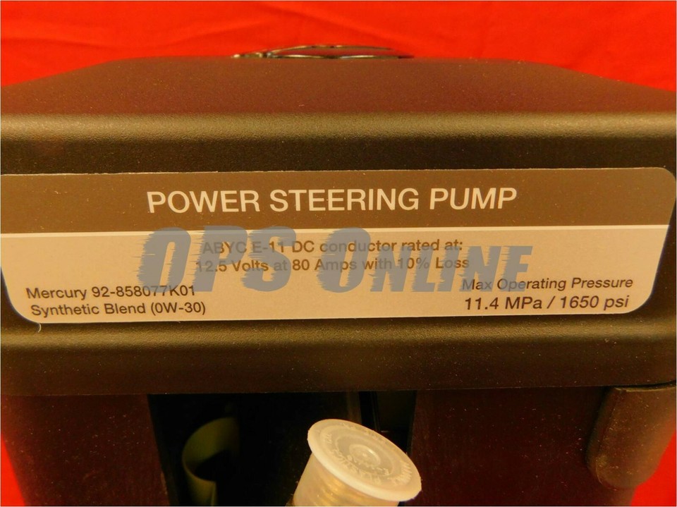 New OEM Mercury Verado Power Steering Pump Kit - 8M0199048/8M0148159 ...