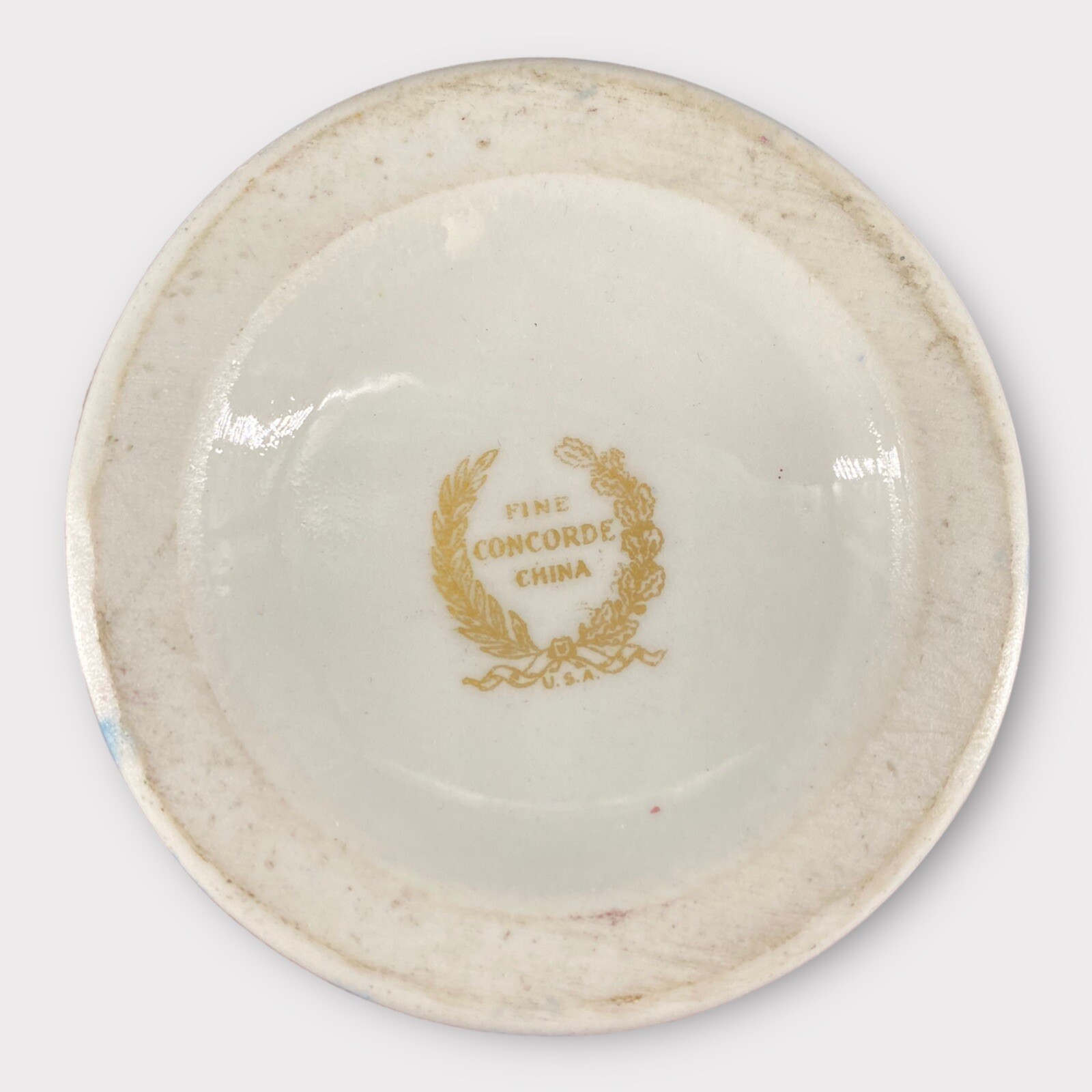 RARE Vintage Concorde China Blue Porcelain Vase Gold Gilded Floral | eBay