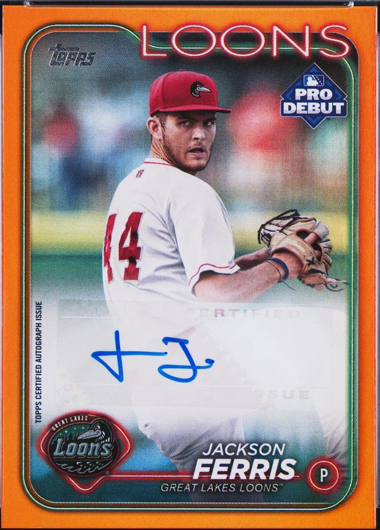 2024 Topps Pro Debut - Jackson Ferris #PD-109 Orange Autographs /25 (AU ...