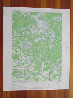 Warrens East Wisconsin 1960 Original Vintage USGS Topo Map | eBay