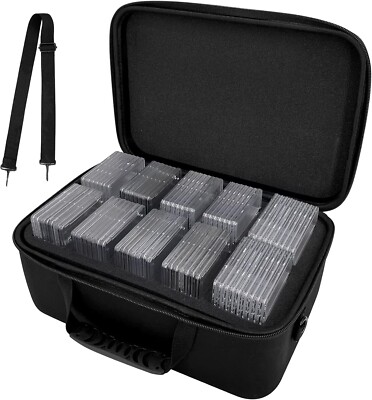 Graded Card Case Storage Box Fits for 64 Graded Sports Trading Cards ...