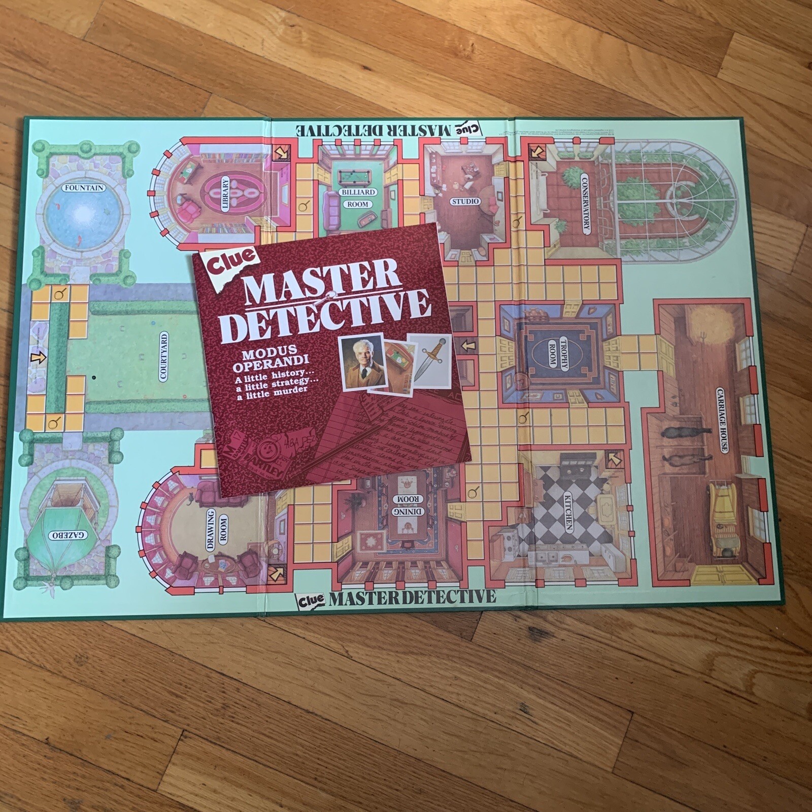 Vintage 1988 Clue Master Detective Replacement Game Board ...