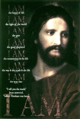 INSPIRATIONAL CHRISTIAN TEXT POSTER I AM 36″ (915mm) x 24″ (610mm ...