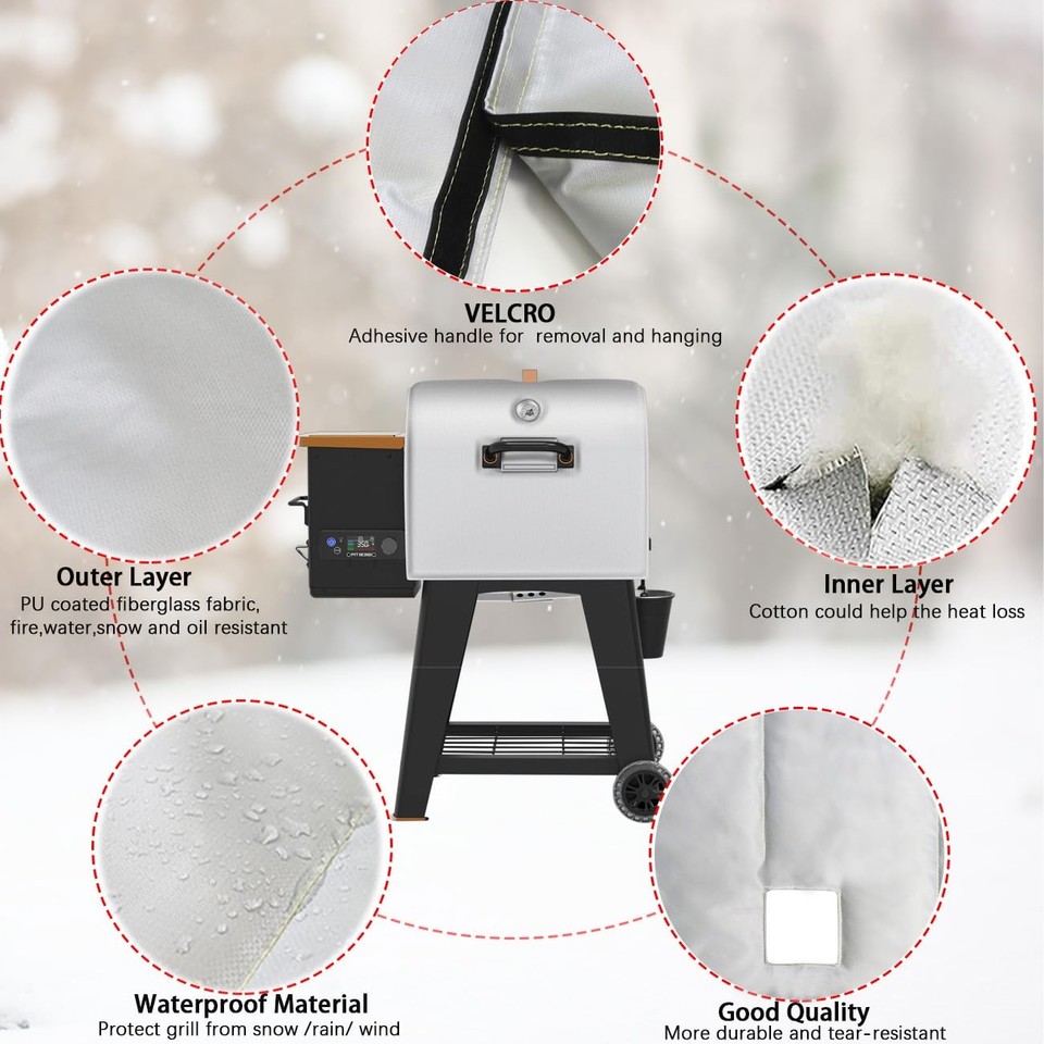 Thermal Insulated Blanket for Pit Boss Lexington 540 Wood Pellet Grills ...