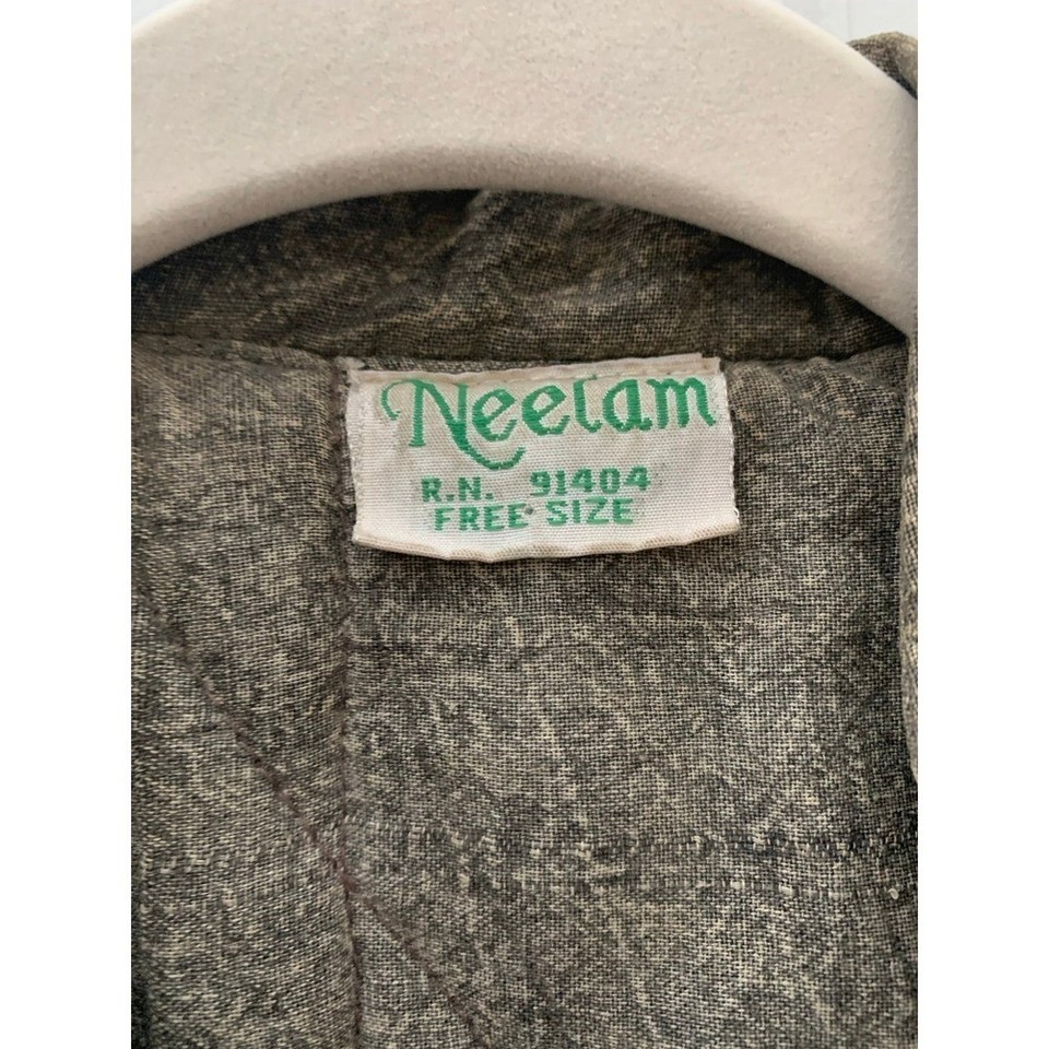 Neelam Uniquely Embroidered Elephant Coat Oversized Unisex | eBay