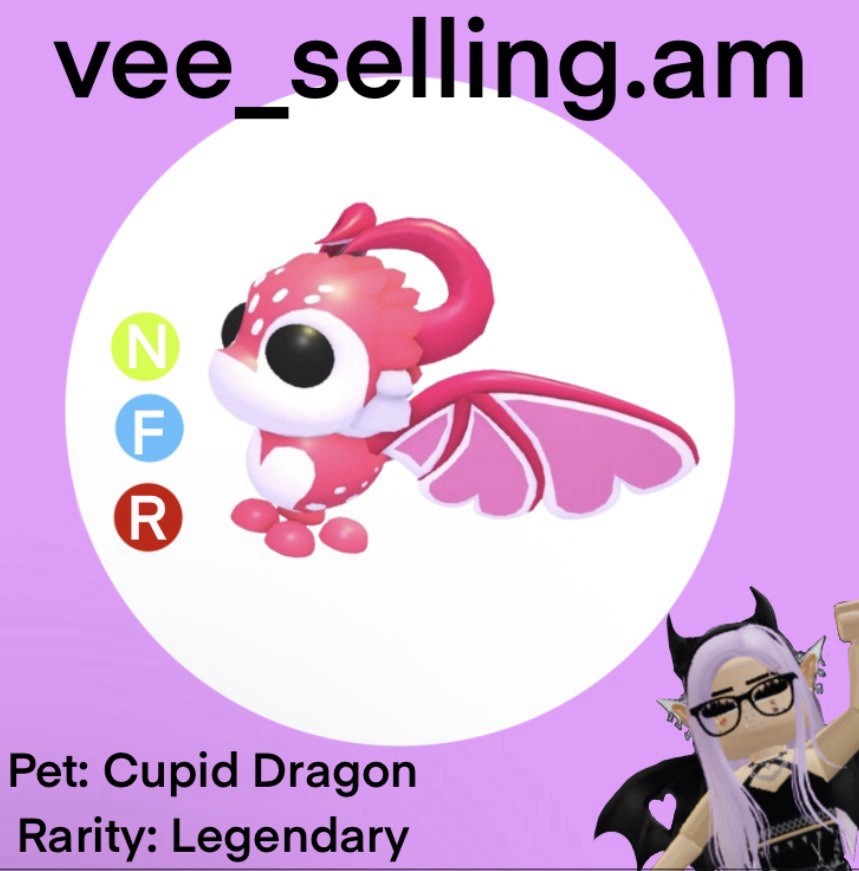 Neon fly ride Cupid Dragon - Adopt a pet from me - Fast delivery | eBay UK