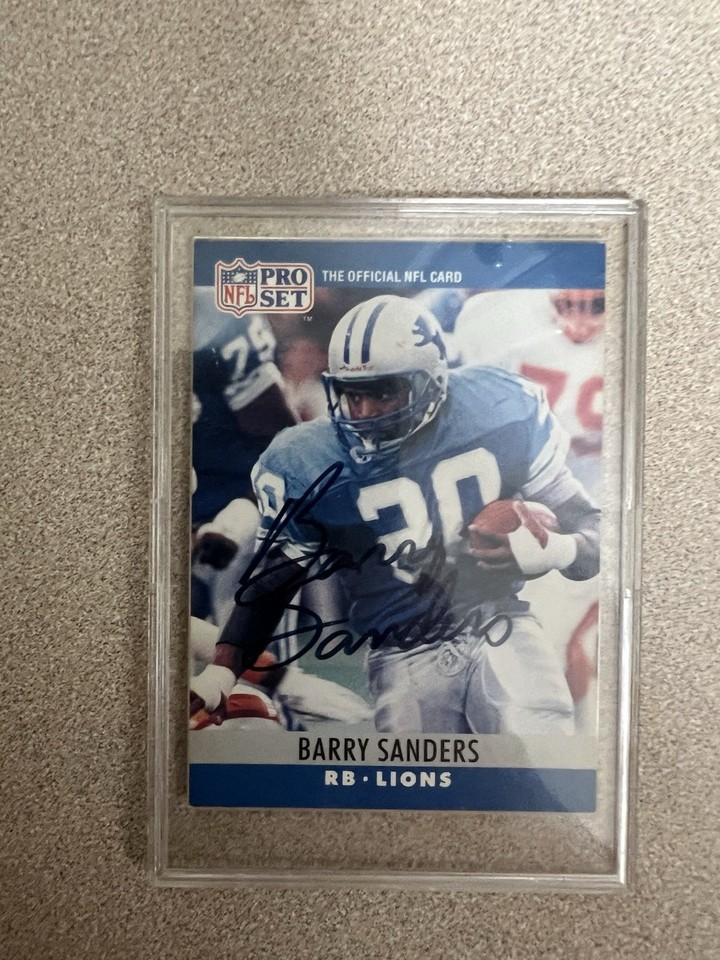 Barry Sanders Autograph Card | eBay