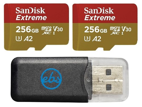 SanDisk 256GB Extreme Micro SD Card (Bulk 2 Pack) for DJI FPV Drone ...