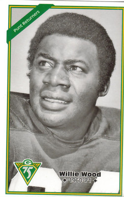 Green Bay Packers Postcard Willie Wood 1960-71 | eBay