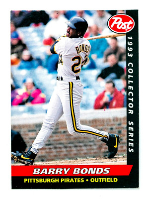 Barry Bonds #15 (1993 Post Collectors Series) Baseball Card, Pittsburgh ...