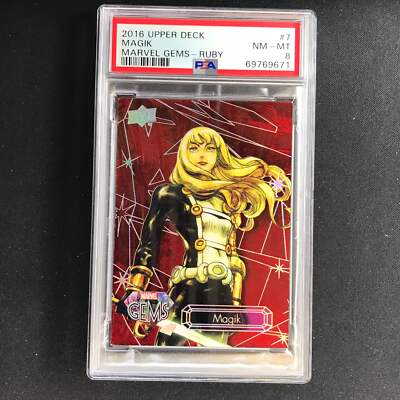 2016 Marvel Gems Magik Ruby 77/99 Psa 8 671 | eBay Australia