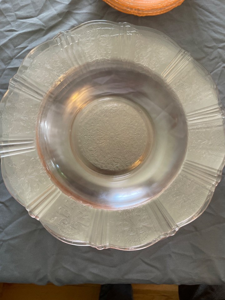 Miss America Pink Depression Glass Pieces plates, bowls, goblets, candy ...