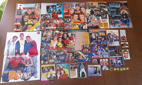NSYNC 90's European CLIPPINGS poster N SYNC Justin Timberlake | eBay