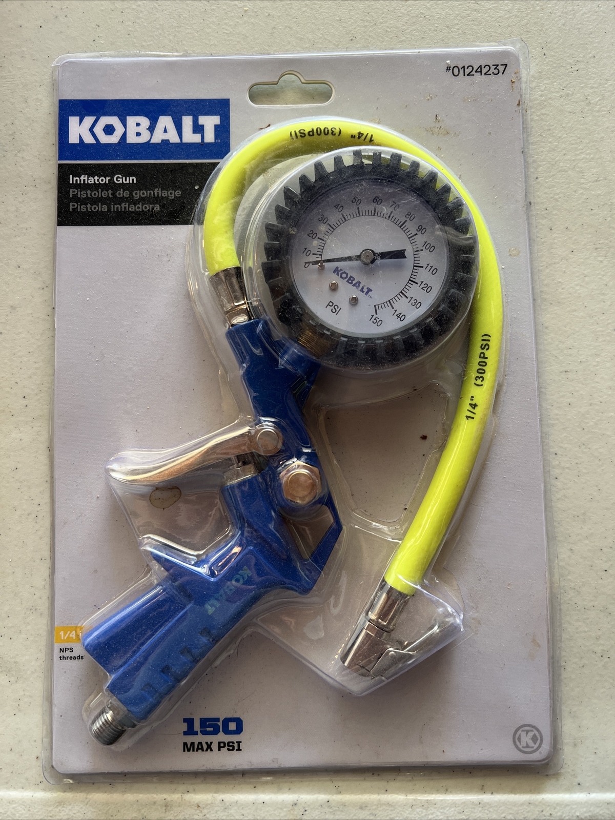 Kobalt Air Compressor Inflator Gun/Gauge - Up To 150 PSI - New | eBay