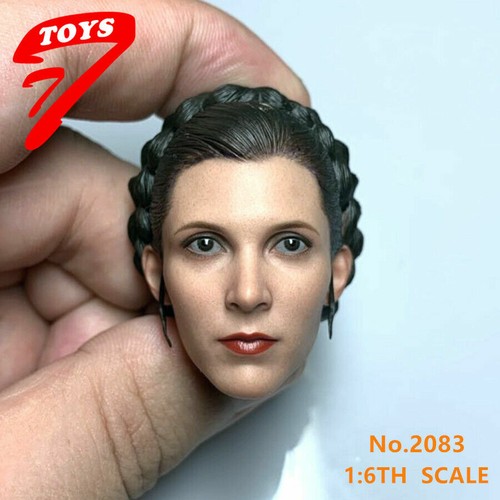 1/6 Female Head Sculpt Princess Leia Leia Organa For 12'' Action Figure ...