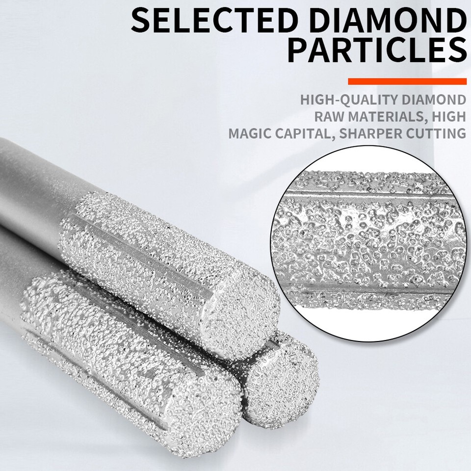 Diamond Straight Router Bit Brazed Cylinder Profile Wheel 1/2" 1/4 ...