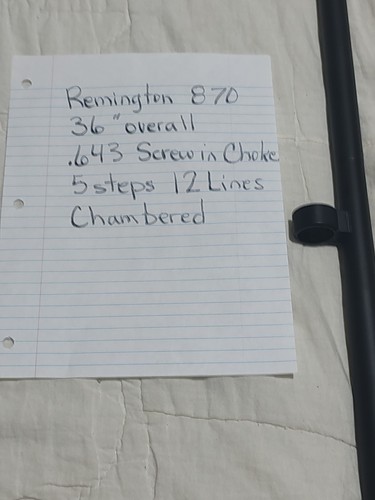 Remington 870 Turkey Shoot / Card Shoot Barrel | eBay