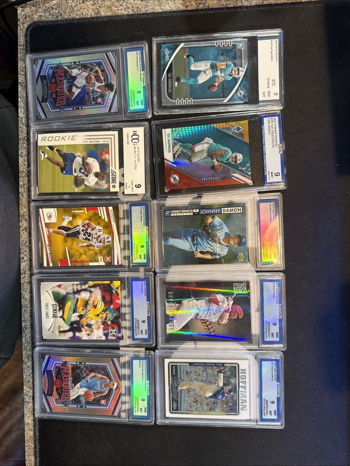 Football Basketball Baseball Graded Card Lot (72) Slabs | eBay