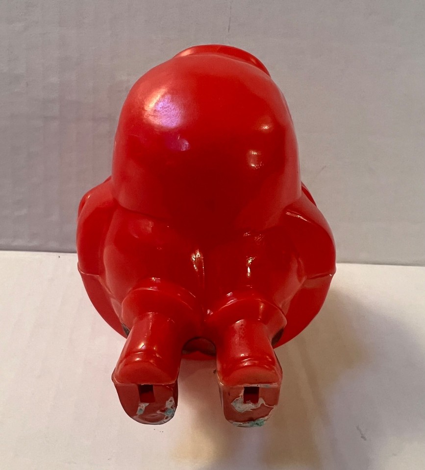 Vintage Hard Plastic Rosbro Santa Claus Candy Container No Skis | eBay