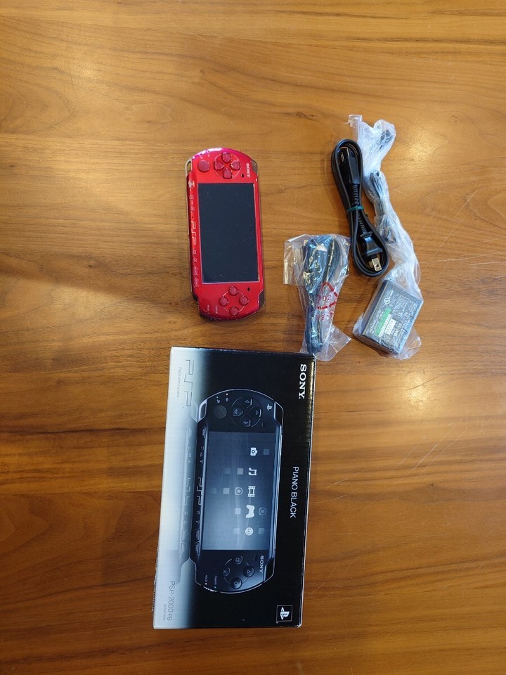 Sony PSP-3000RR Radiant Red Handheld Console PlayStation Portable PSP ...