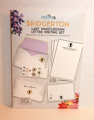 Bridgerton Lady Whistledown Letter Writing Stationery Set Papers ...