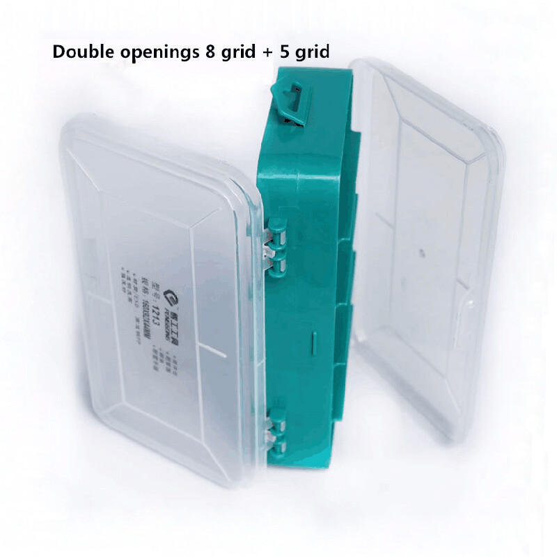 13 Grids Tool Box Double-Side ToolBox Organizer Storage Box Multifunch ...