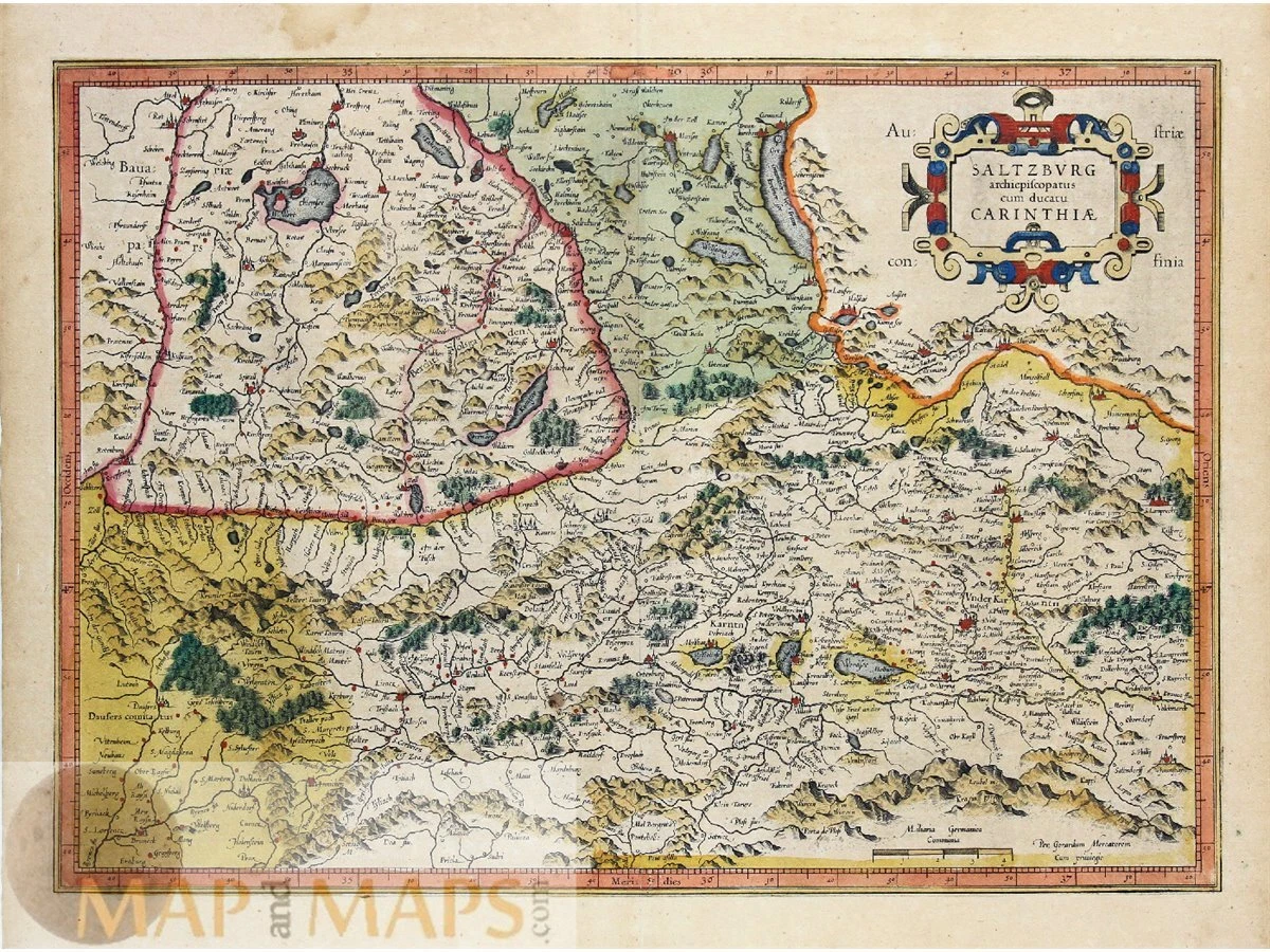 Austria Medieval Map