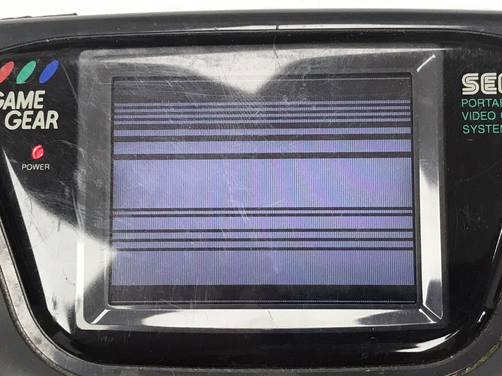 Sega Game Gear Console Black w/ 11 Games + Some Cases - Turns On, Doesn ...