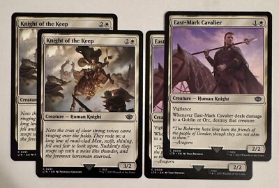 2x Knight Of The Keep + 2x East-Mark Cavalier | Lord Of The Rings MTG ...