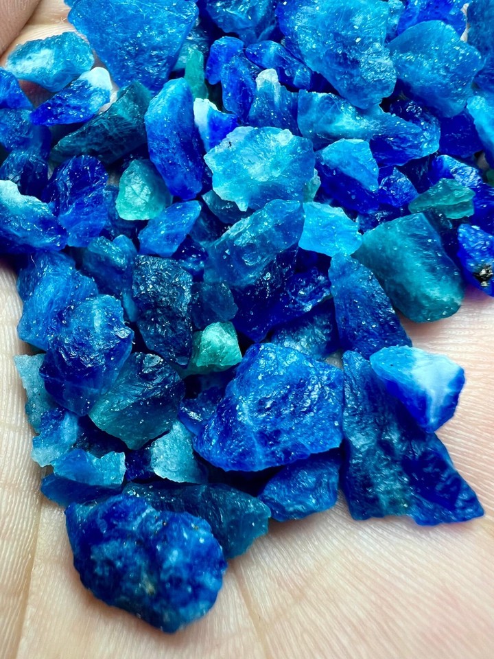 146 Carat UNUSUAL Top Blue Hauyne(sodalite) Rough Lot From Badakhshan ...