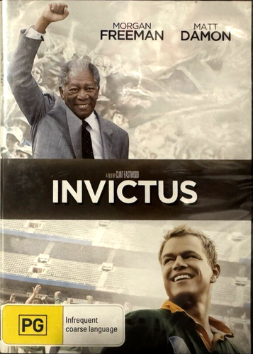 Invictus Brand New Sealed DVD Morgan Freeman Matt Damon Region 4 ...