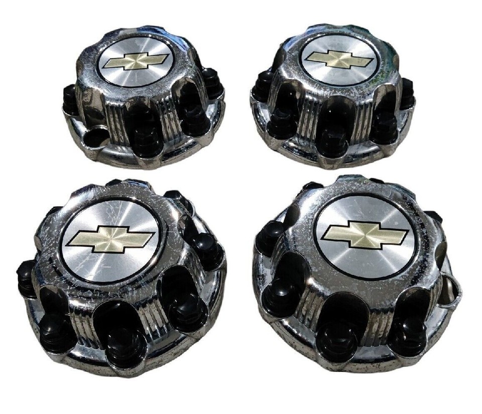 4pcs 00-08 Chevy 2500 Truck 16 Inch 8 LUG Chrome WHEEL Center Caps RIMS ...