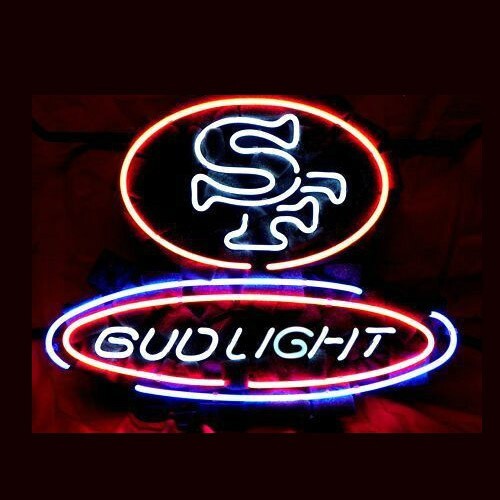 San Francisco 49ers Logo Light 20"x16" Neon Sign Bar Lamp Beer Light ...