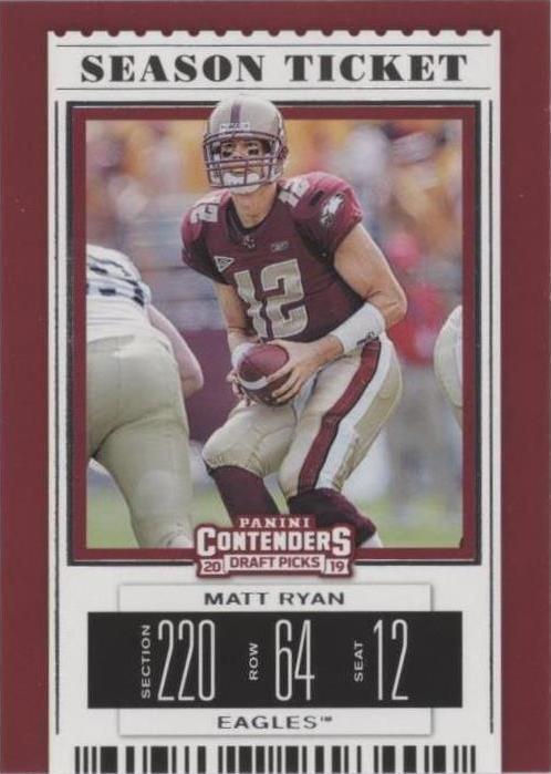 2019 Panini Contenders Draft Picks - Season Ticket Matt Ryan #69 for sale online | eBay