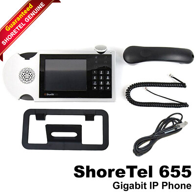 ShoreTel IP 655 12-Lines 5.7" LCD PoE Ethernet Full-Duplex Speaker VoIP Phone | eBay