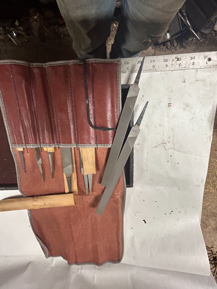 MACHINIST BkCs TOOLS LATHE MILL Machinist File Set in Case -- Looks ...