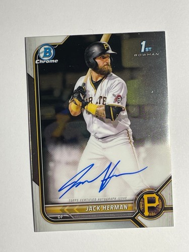 2022 Bowman Chrome Jack Herman #CPA-JH Auto | eBay