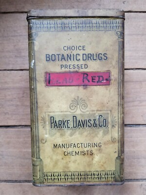 Vintage Parke, Davis & Co. Choice Botanic Drugs Tin, Nice Condition! | eBay