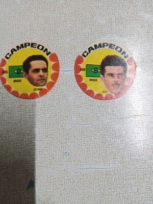 BRASIL ZITO Y GILMAR CARD#408 Y#405 ORIGINAL ALBUM CAMPEON 1966 ...