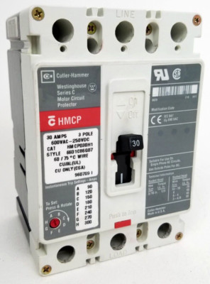HMCP030H1 Westinghouse HMCP 30 Amp Circuit Breaker *NEXT DAY OPTION ...
