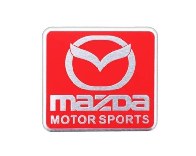 Mazda Motor Sport Red Aluminium Badge Emblem Sticker for Mazda 2 3 6 ...