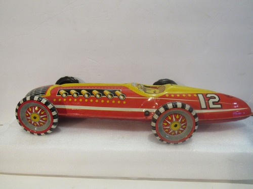 Vtg Marx Race Car Toys Tin Litho Wind Up Metal Indianapolis 500 Indy ...