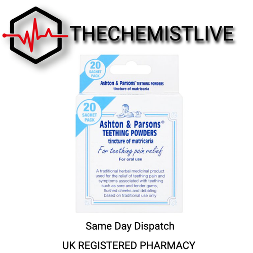 Teething Powders - Ashton And Parsons - 20 Sachets Infants GSL UK ...