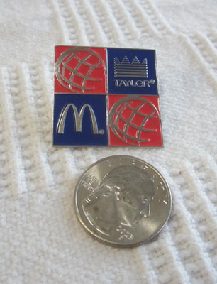 McDonald's & Taylor Lapel Pin Soft Serve Ice Cream Machines | eBay