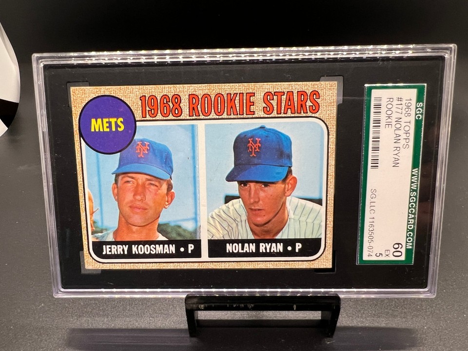 1968 TOPPS METS ROOKIES J.KOOSMAN/N.RYAN PA #177 – SGC60 | eBay