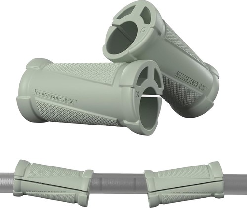 N-Gage Grips Patented Angled Barbell Thick Grips Joint Support & Muscle ...