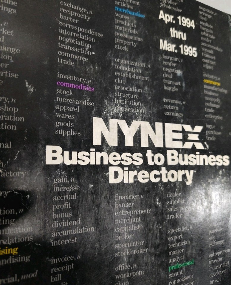 -WORN-1994 NY METRO TELEPHONE BUSINESS TO BUSINESS DIRECTORY PHONE BOOK ...