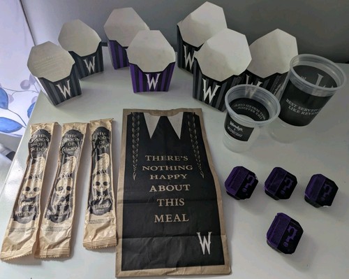 Wendy’s Wednesday Netflix Collab Entire Promo Lot Mystery Sauces (4) | eBay
